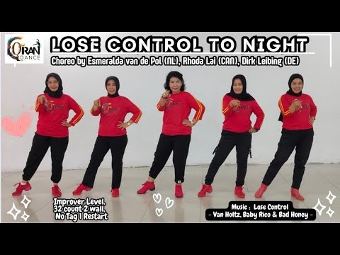 LOSE CONTROL TO NIGHT LINE DANCE DEMO BY QIRQNI DANCE YOGYA COACH ARIEN ...