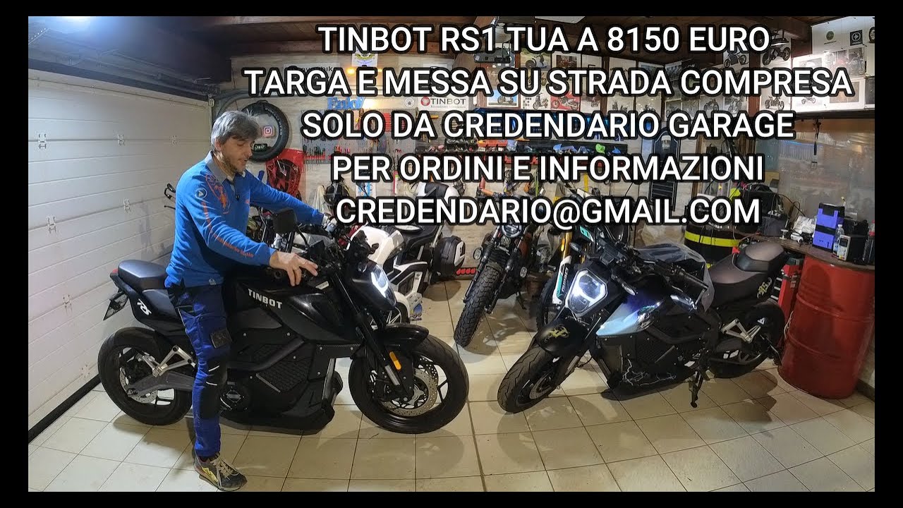 TINBOT RS1 alcune caratteristiche con piccolo giro su strada e test top ...