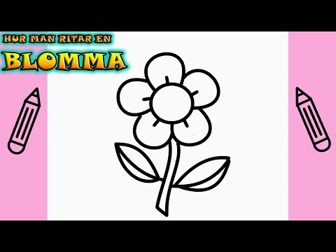 Hur man ritar en BLOMMA  | Rita Det Själv | Lär dig att rita enkelt