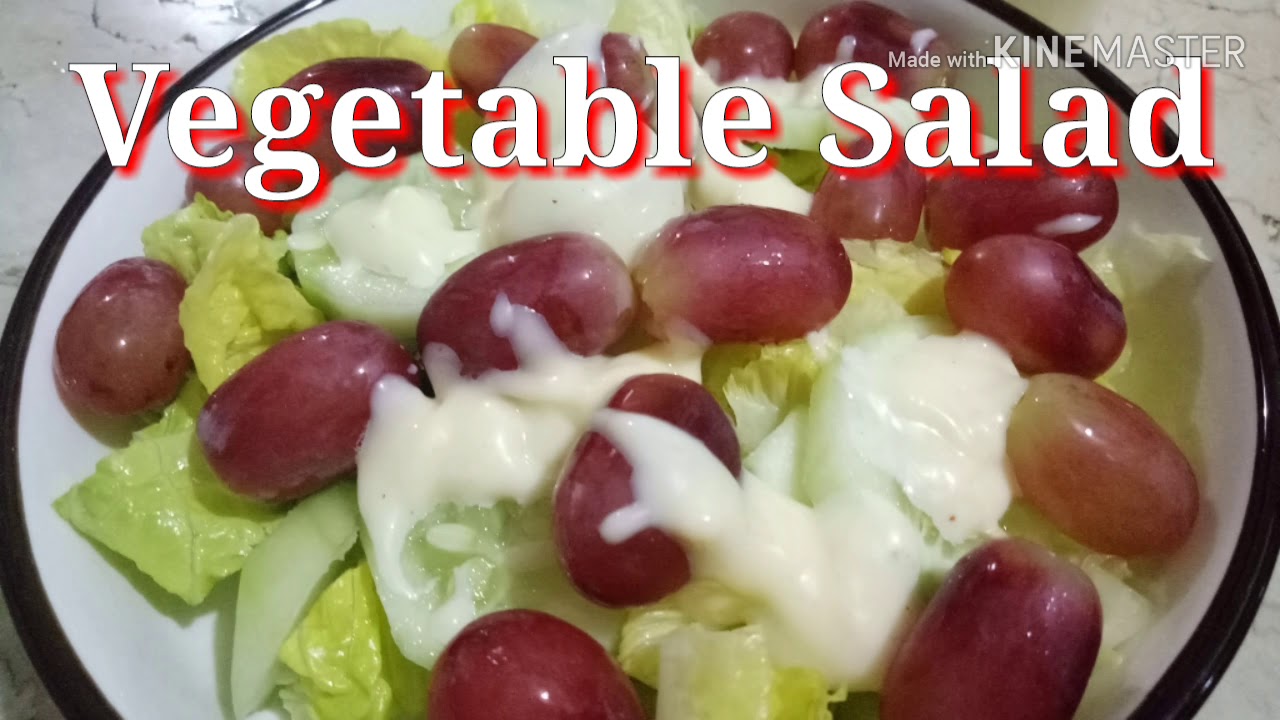 Vegetable Salad with Mayo Dressing || Side Dish #2 - YouTube