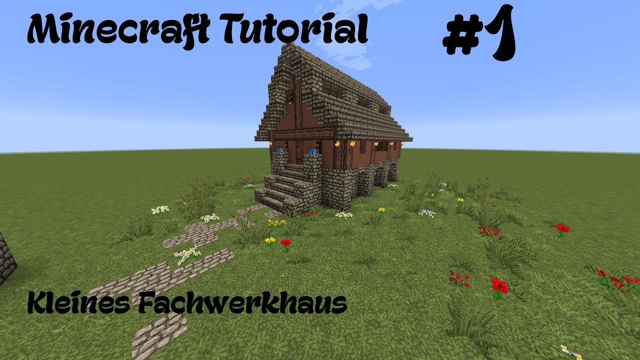 Minecraft Tutorial - Mittelalterliches Fachwerkhaus (PART 1) - YouTube