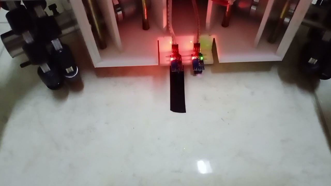 Test Sensor Line/Garis Robot MyRIO - YouTube