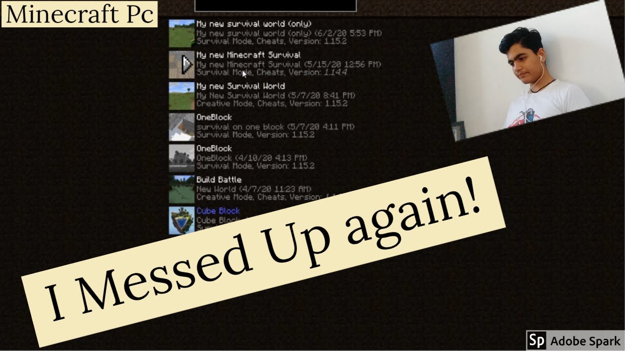 I messed Up 'again!' (Minecraft pc part 8) - YouTube
