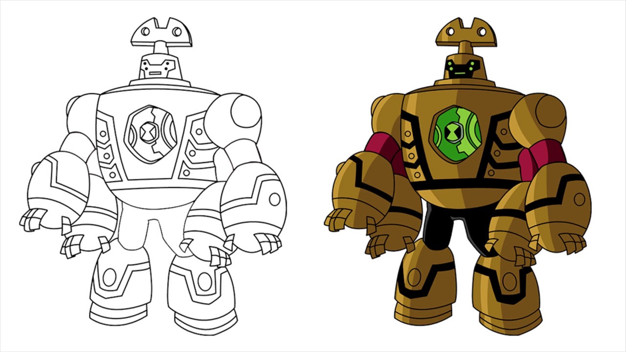 How To Draw Fourarms And Clockwork Combination Fan Art - YouTube