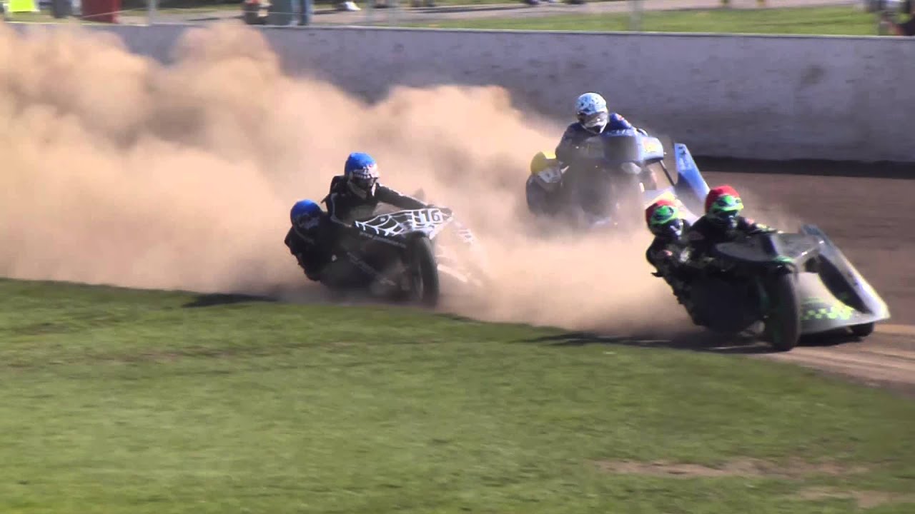 Track Racing Championships 1000cc Sidecars Final - YouTube