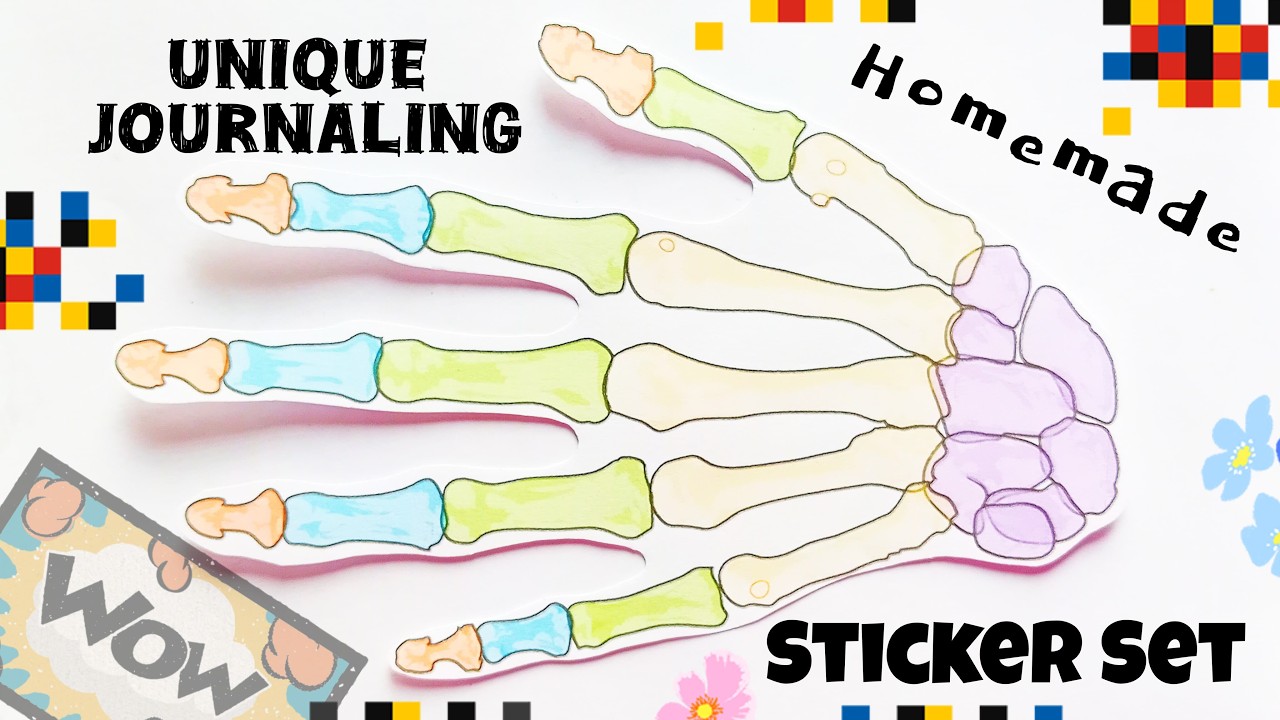 🫀 DIY ANATOMY STICKER SET🫀 Perfect and Unique for Journaling 🦴 - YouTube