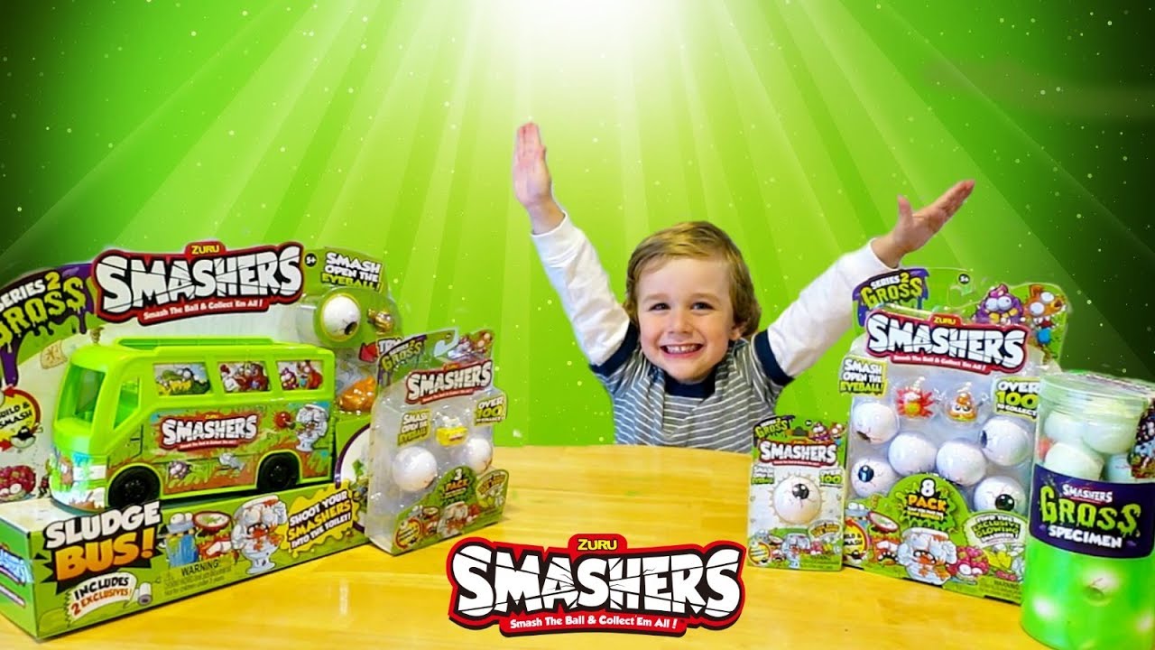 ZURU SMASHERS SERIES 2: GROSS | Toy Review for kids - YouTube