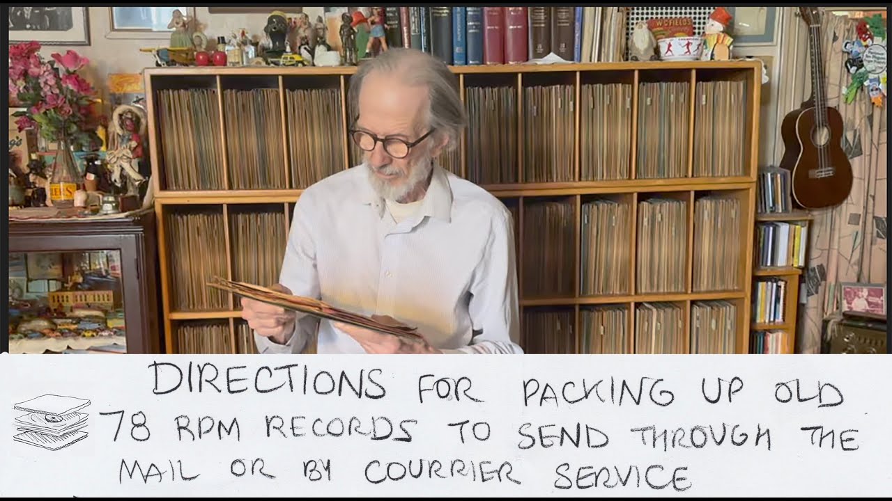 How to pack a 78 rpm phonograph record with music enthusiast, R. Crumb ...
