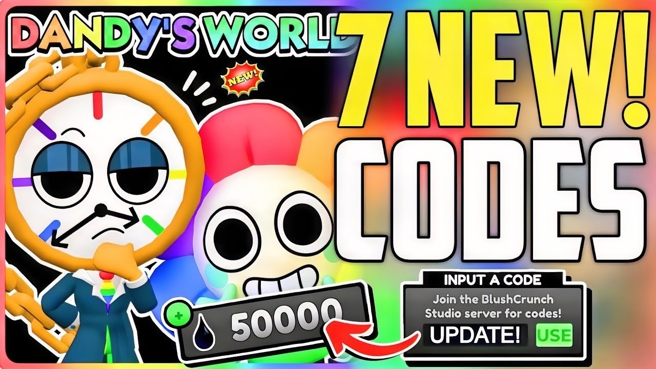 ⚠️ACTIVE! CODES!⚠️DANDY'S WORLD ROBLOX CODES 2025 - DANDYS WORLD CODES ...