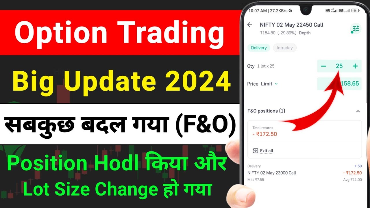 Stock Market Big Update | Nifti 50 Lot Size Changed | Option Trading ...