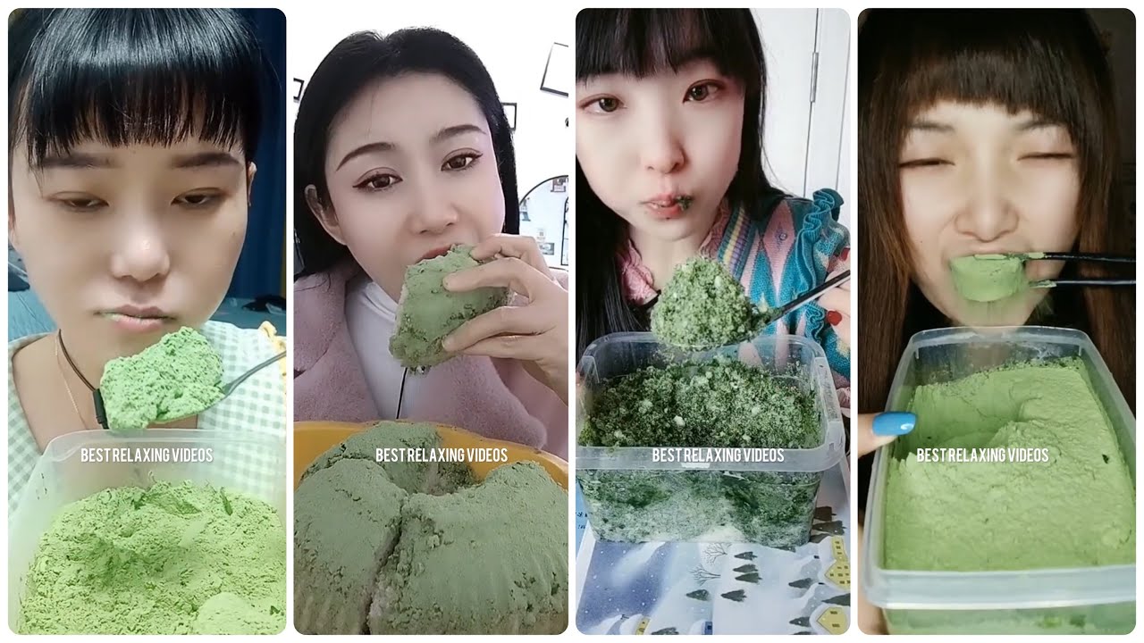 [ASMR] AMAZING HEAVY MATCHA POWDERED ICE EATING & MATCHA LOVERS 🤩 ...