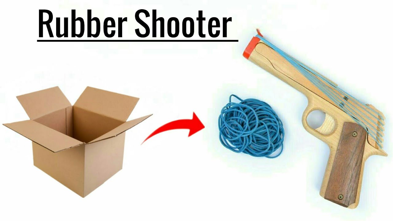 DIY Toy Gun | Easy to make toy gun | Homemade cardboard gun - YouTube