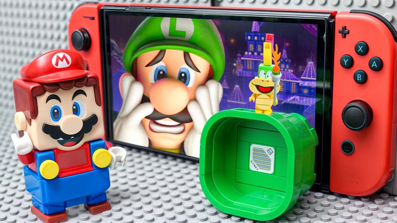 Luigi is Kidnapped by Bowser, and Lego Lemmy Tries to Stop Mario from Saving His Brother - YouTube
