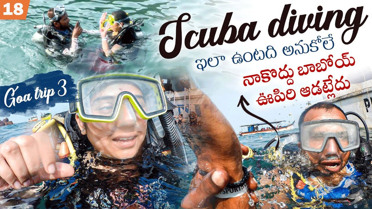 Water Sports in Goa Ep-18 | Scuba Diving | Goa island trip telugu |Goa ...