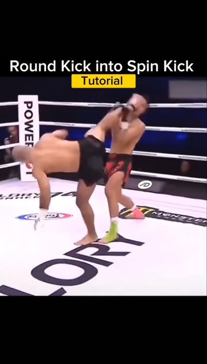 Round Kick Into Spin Kick Shorts Youtube