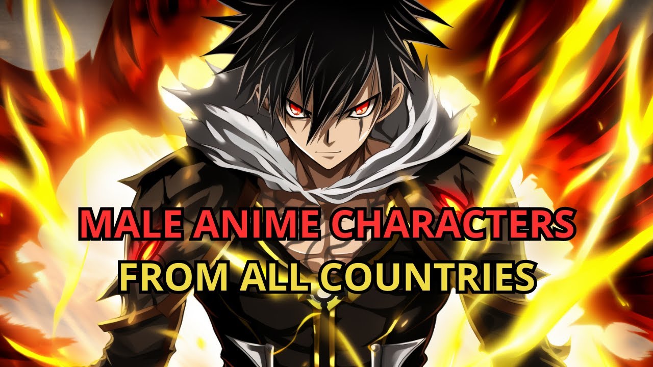AI Draws Anime Male Characters From All Countries - YouTube
