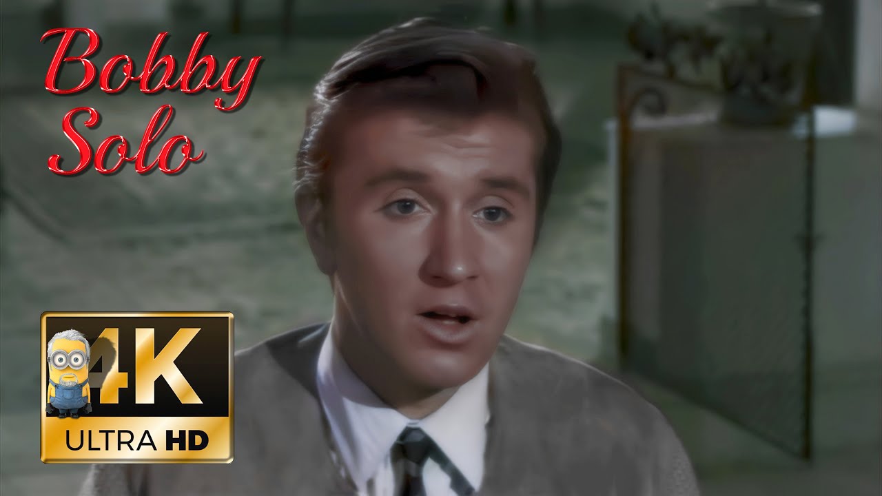 Bobby Solo AI 4K Colorized Enhanced - Una Lacrima Sul Viso (1964) - YouTube