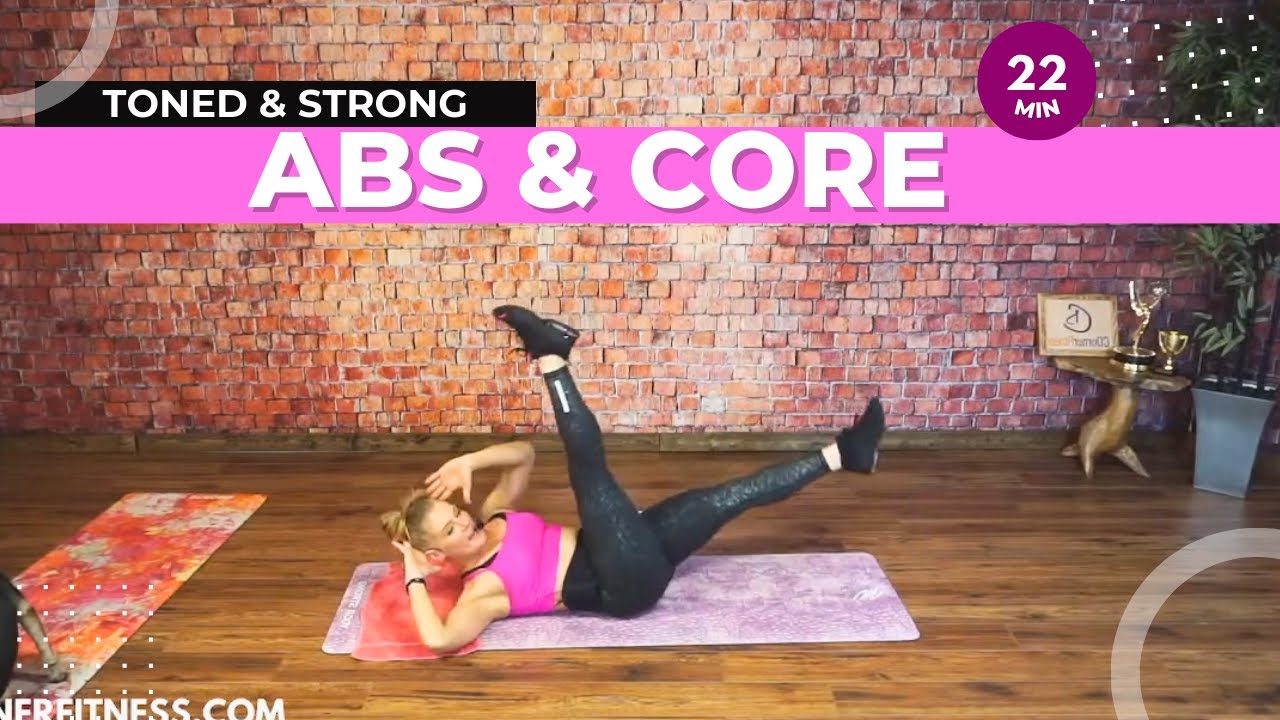 22 Minute No-Equipment Abs and Core Workout for Stronger Abs - YouTube