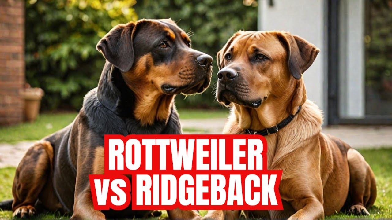 Rottweiler vs Rhodesian Ridgeback - Who's the Ultimate Guard Dog?| Dog ...