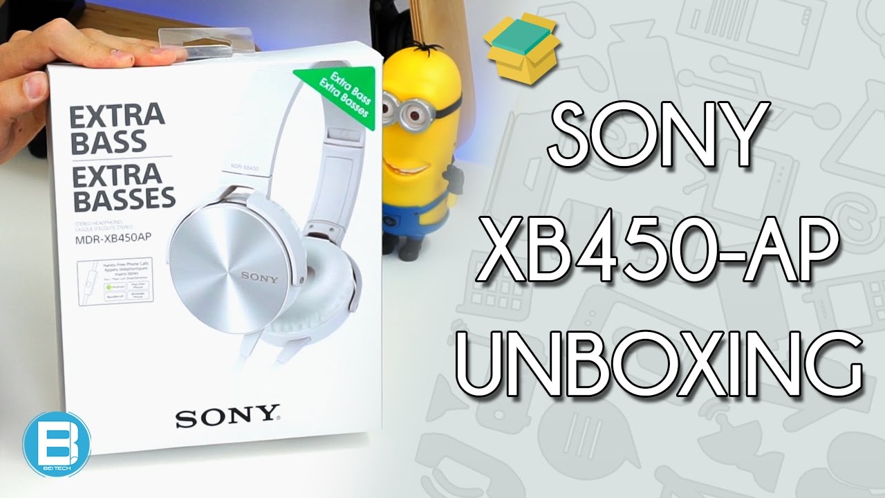 FONE SONY MDR-XB450-AP - UNBOXING E PRIMEIRAS IMPRESSÕES - YouTube