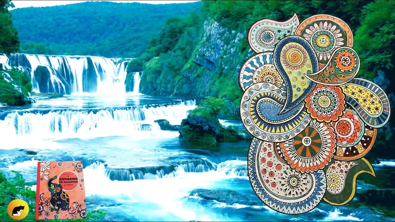 Calming Painting💚 / free spirit 528 Hz Healing Music Meditation and ...