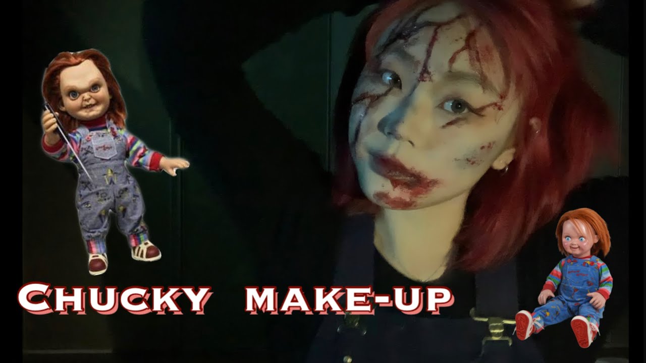 🔪 처키메이크업 🔪 / 처키분장 / Chucky makeup tutorial - YouTube