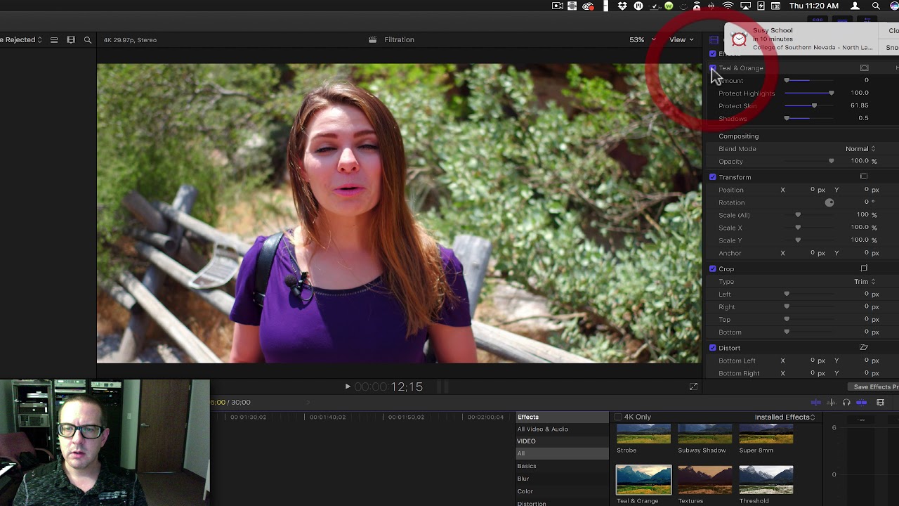 Teal and Orange Filter in Final Cut Pro X - YouTube