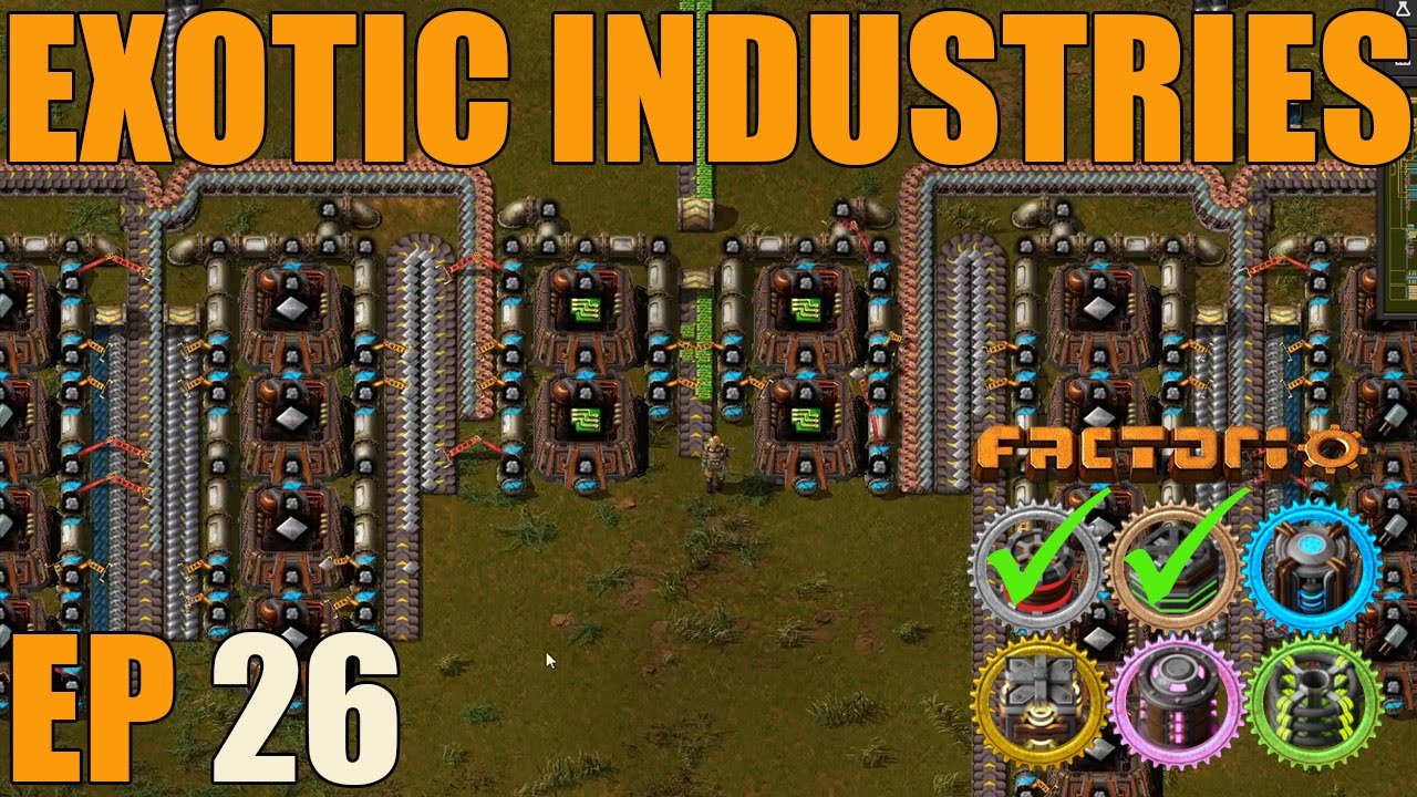 Factorio Exotic Industries - Let's Play Ep 26 - Iron, Copper, Green Circuits Oh My! - YouTube