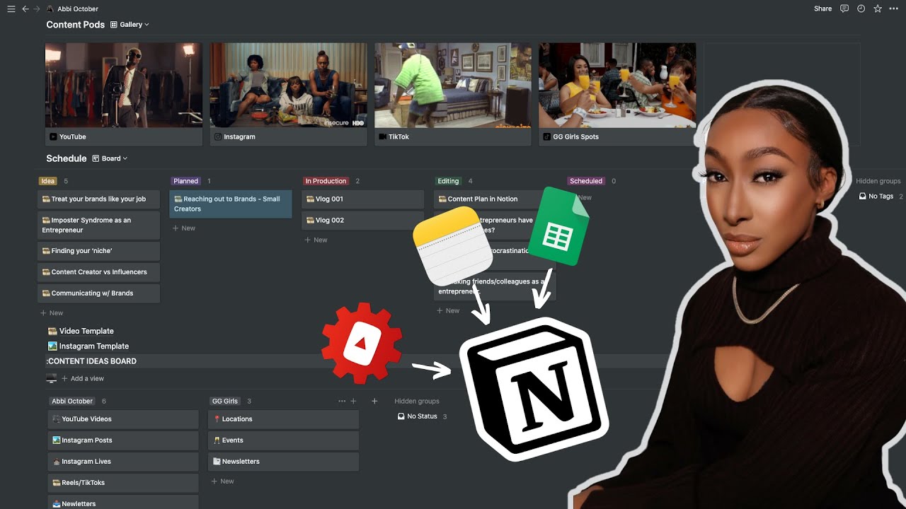 How To PLAN & ORGANISE Your VIDEOS! | Notion Content Plan + FREE ...