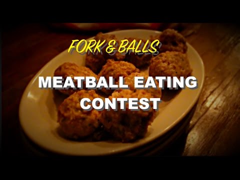 MEATBALL EATING CONTEST - YouTube