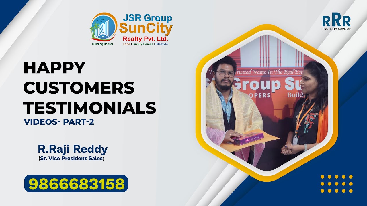Happy Customers Testimonials Part -2 #jsrgroupsuncity #openplotsforsale ...