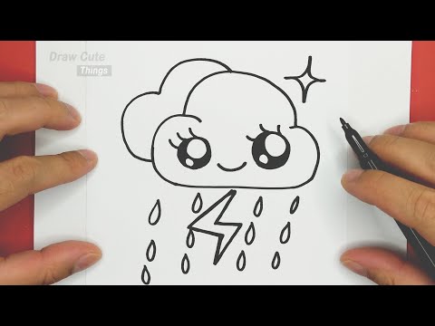 How to draw a cute emoji, step by step, draw cute things - YouTube