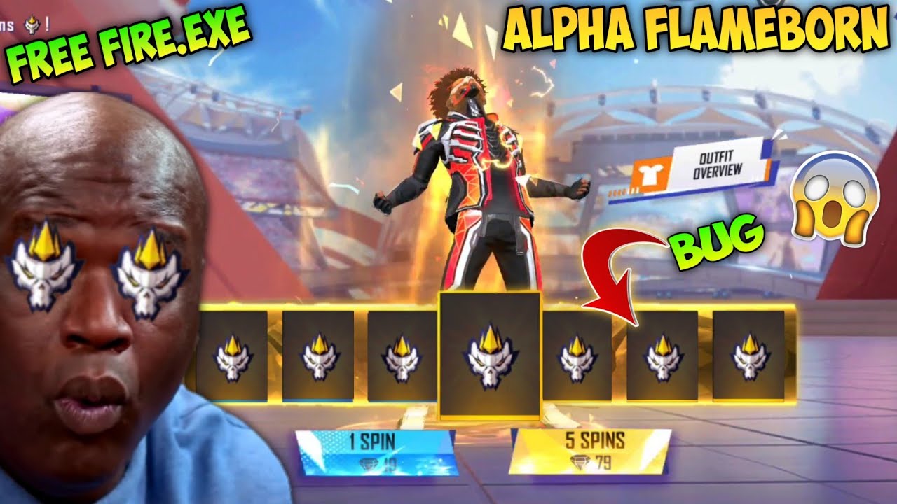 FREE FIRE.EXE - BUG SPIN EVO BUNDLE ALPHA FLAMEBORN ( ff exe, ff luxu ...