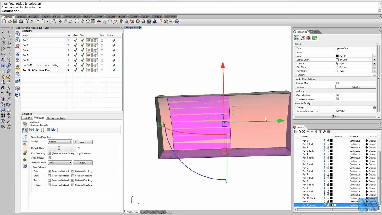 Multi Axis Roughing - Lesson 11 - Floor Surface Definition - YouTube