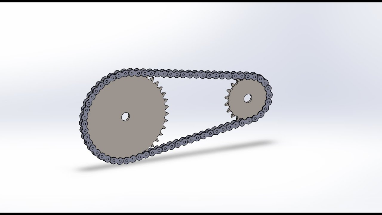 Tutoriel SolidWorks Modélisation de deux roues dentées et une chaine ...