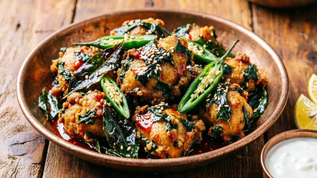 Gongura Chicken | Sorrel Leaves Chicken Fry | Spicy Chicken Recipes for ...