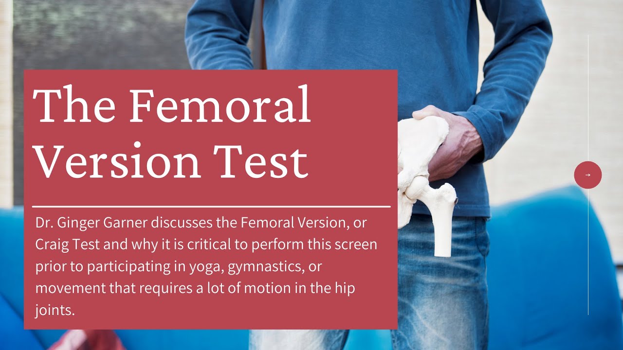 Femoral Version Screen (Craig) Test - YouTube