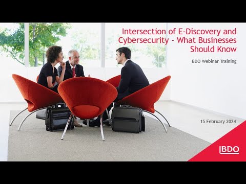 Cyber Security Webinar: Intersection of E-Discovery & Cyber Security ...
