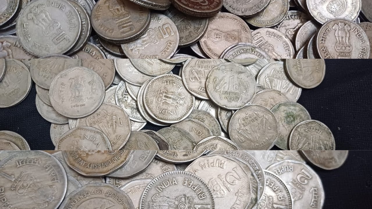 copper nikal coin 1,2,5rs sales#commemorativecoins#hydrabad mint ...