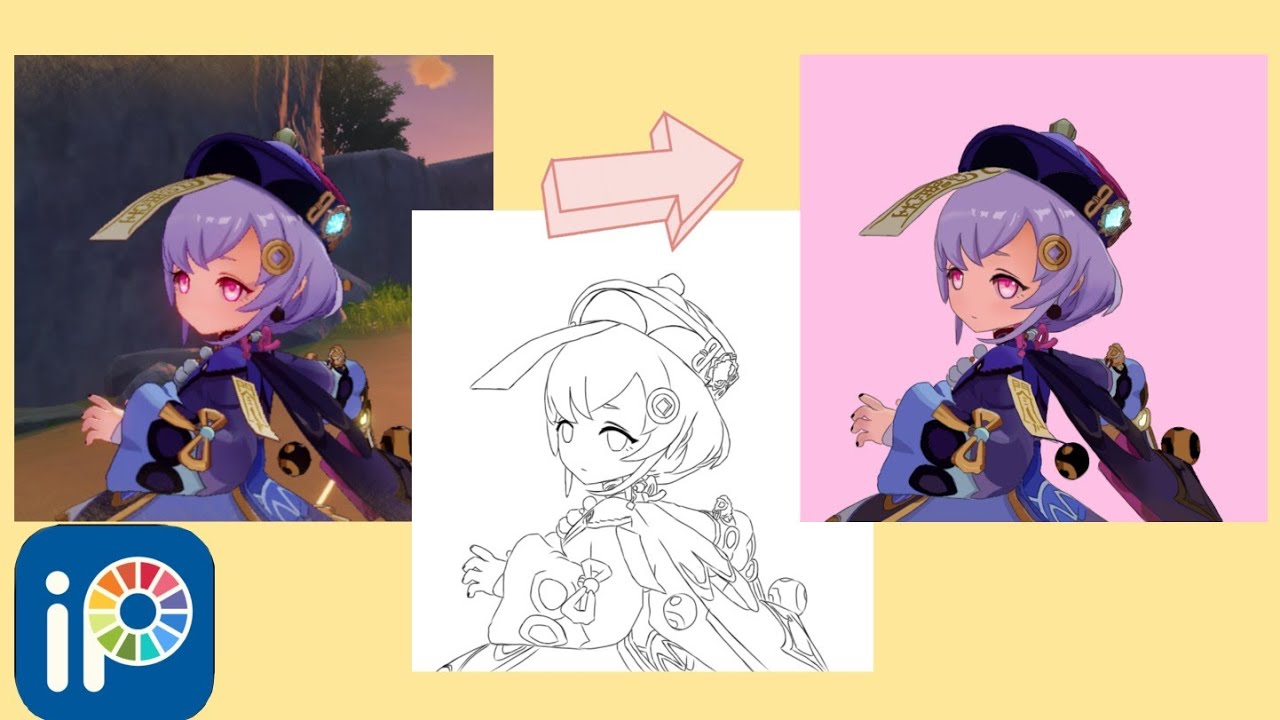 Genshin Impact: Qiqi - Drawing on Ibis Paint X - YouTube