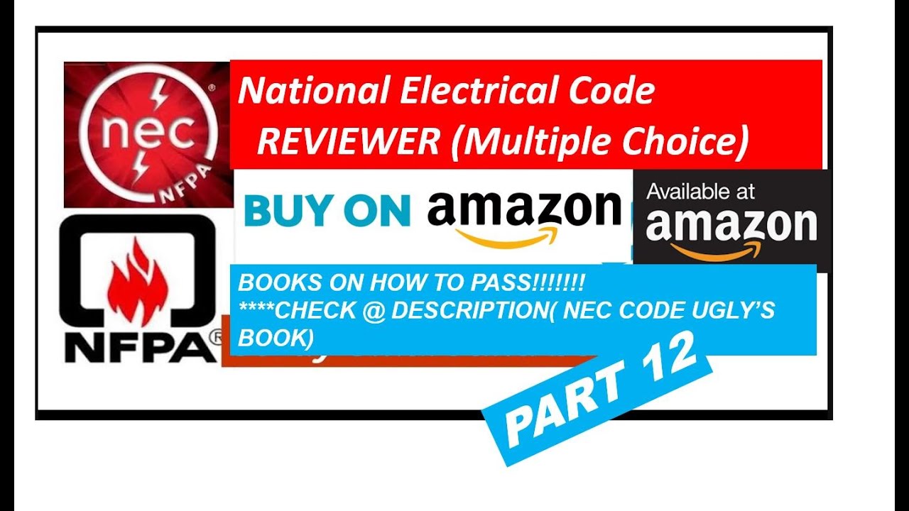 National Electrical Code practice Test for ELECTRICIAN Part 12 - YouTube