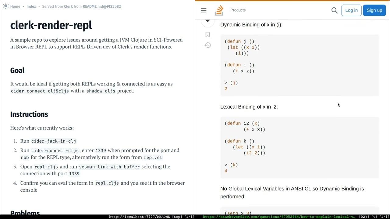 As I run into it: Symbol’s value as variable is void. Emacs Lisp lexical binding - YouTube