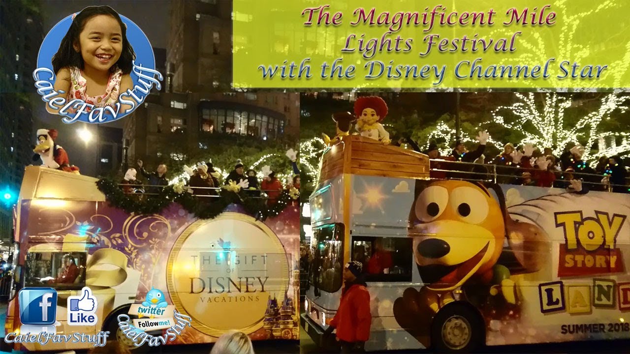 The Magnificent Mile Lights Festival with the Disney Channel Star - YouTube