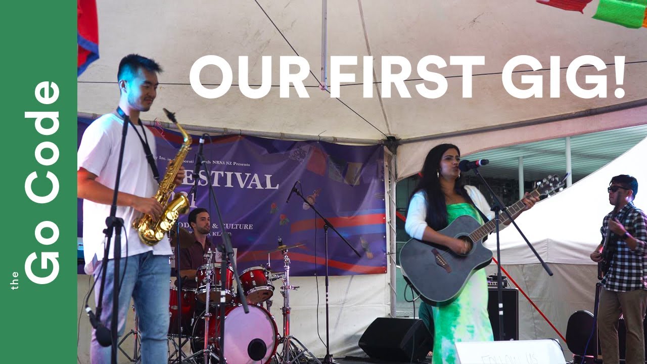 We played our first festival gig! - YouTube