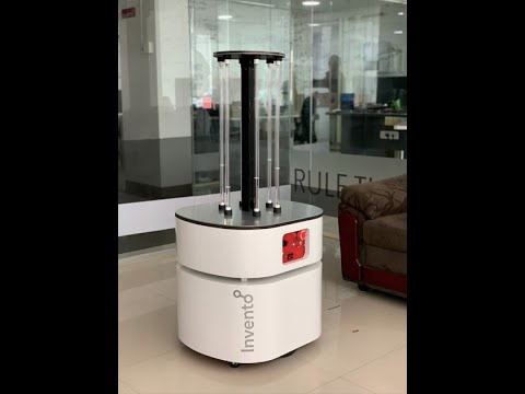 Astra-C Robot: UVC Disinfection of an office - YouTube