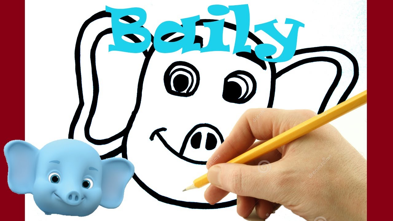 How to Draw Baily Easy Step by Step | Word Party - YouTube