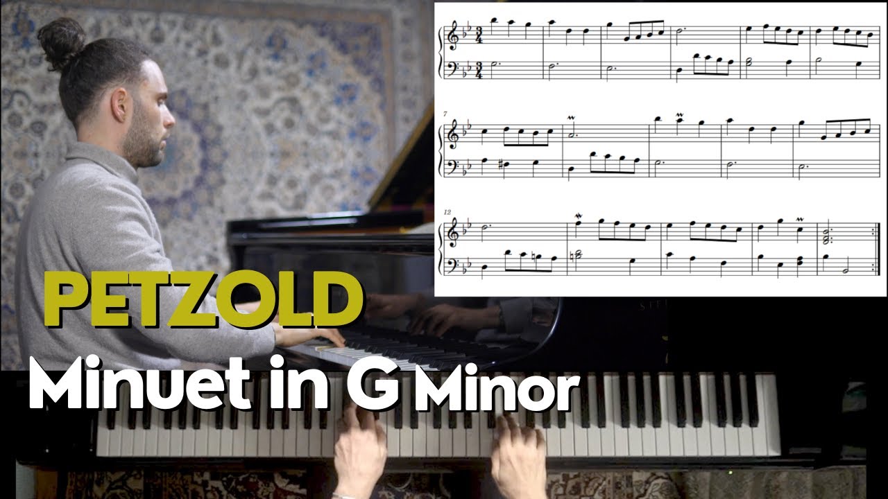 Best Beginner Piano Pieces: Minuet in G Minor (Petzold/Bach) - YouTube