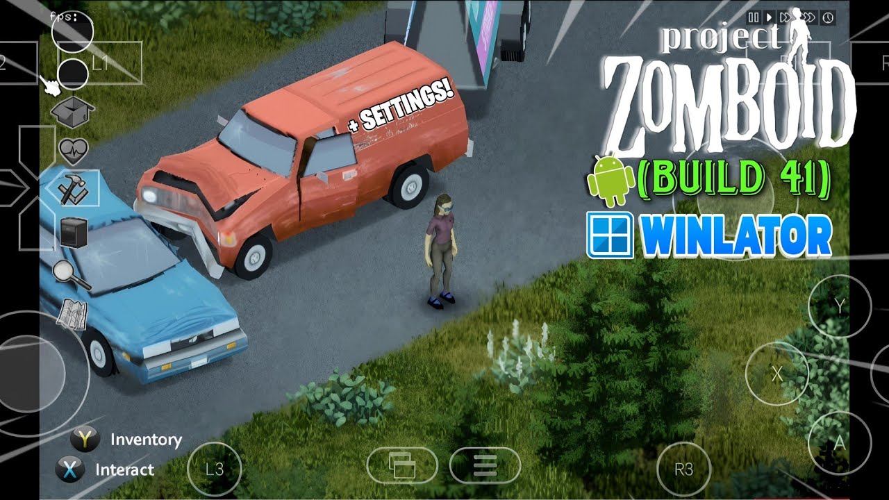 Project Zomboid (Build 41) Android Gameplay Winlator (Windows Emulator ...