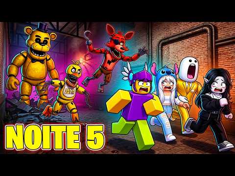 NOITE 1 à 5: FINAL PERFEITO com YOUTUBERS em FNAF Eternal Nights