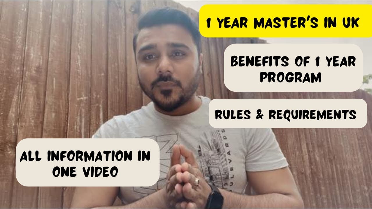 1 YEAR MASTERS DEGREE PROGRAM IN UK - YouTube